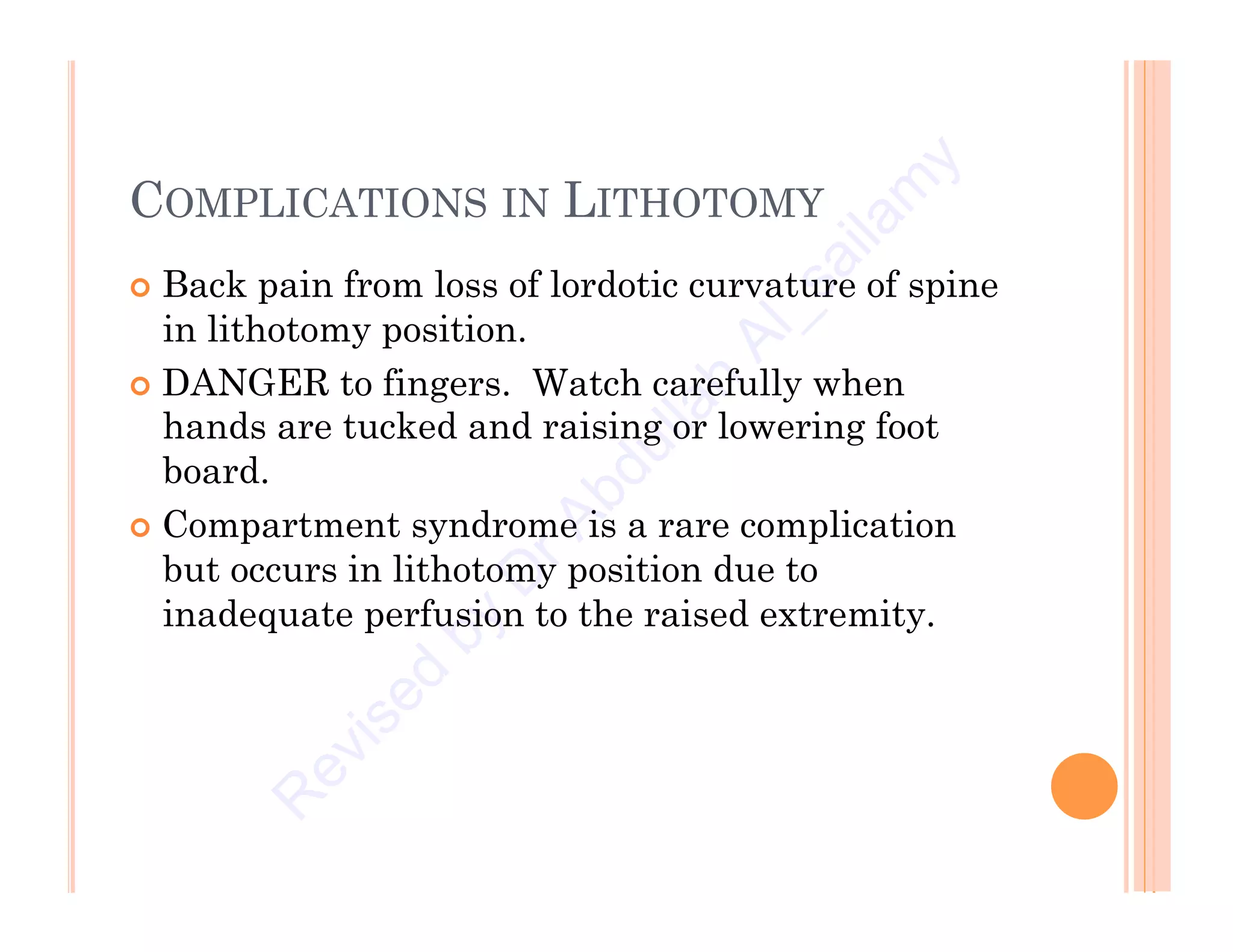 Lecture on patient position during anesthesia 2011 | PDF