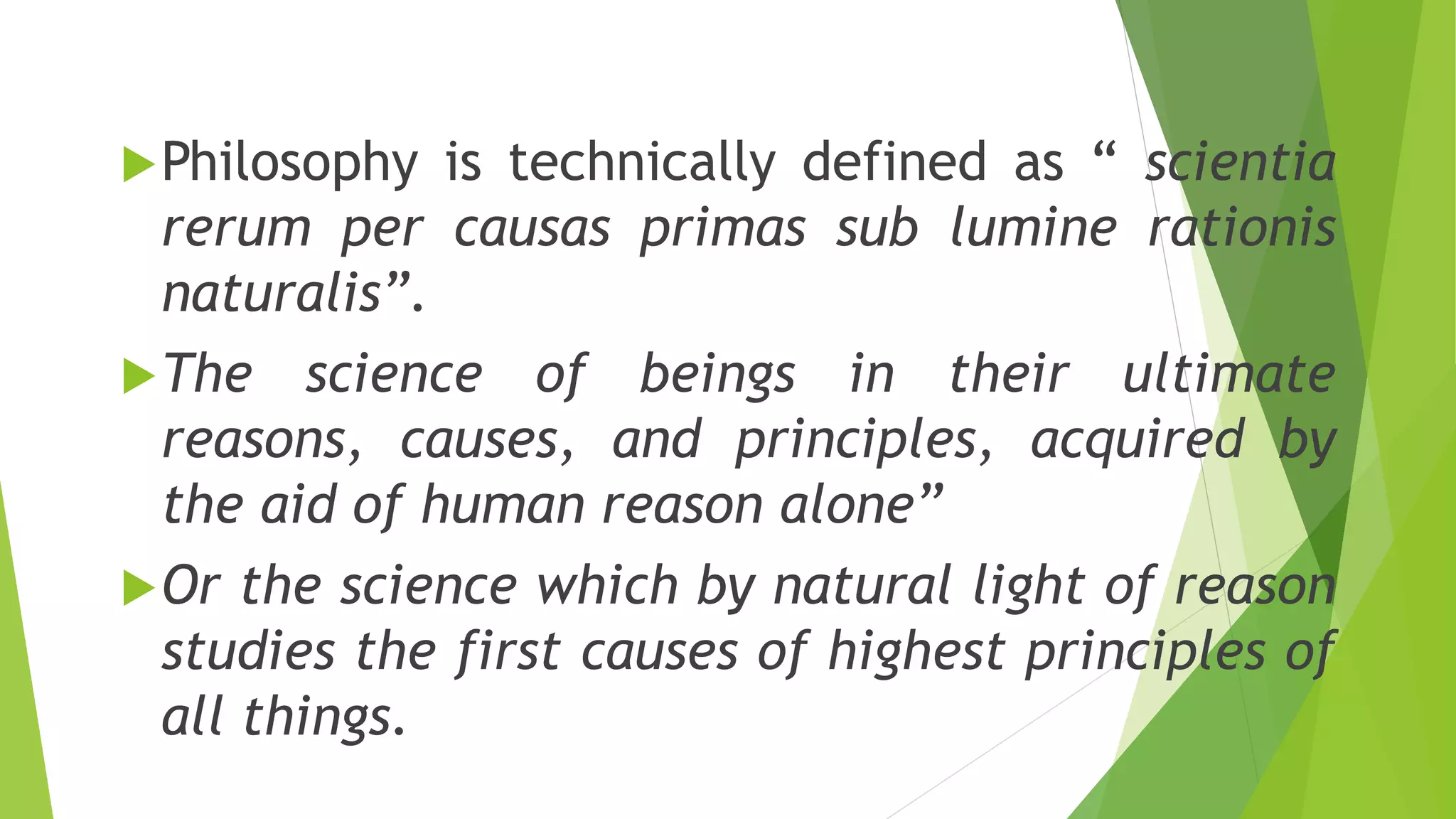 Lecture on philo of man | PPTX
