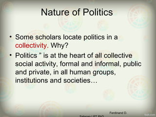 Lecture on politics & democracy | PPT