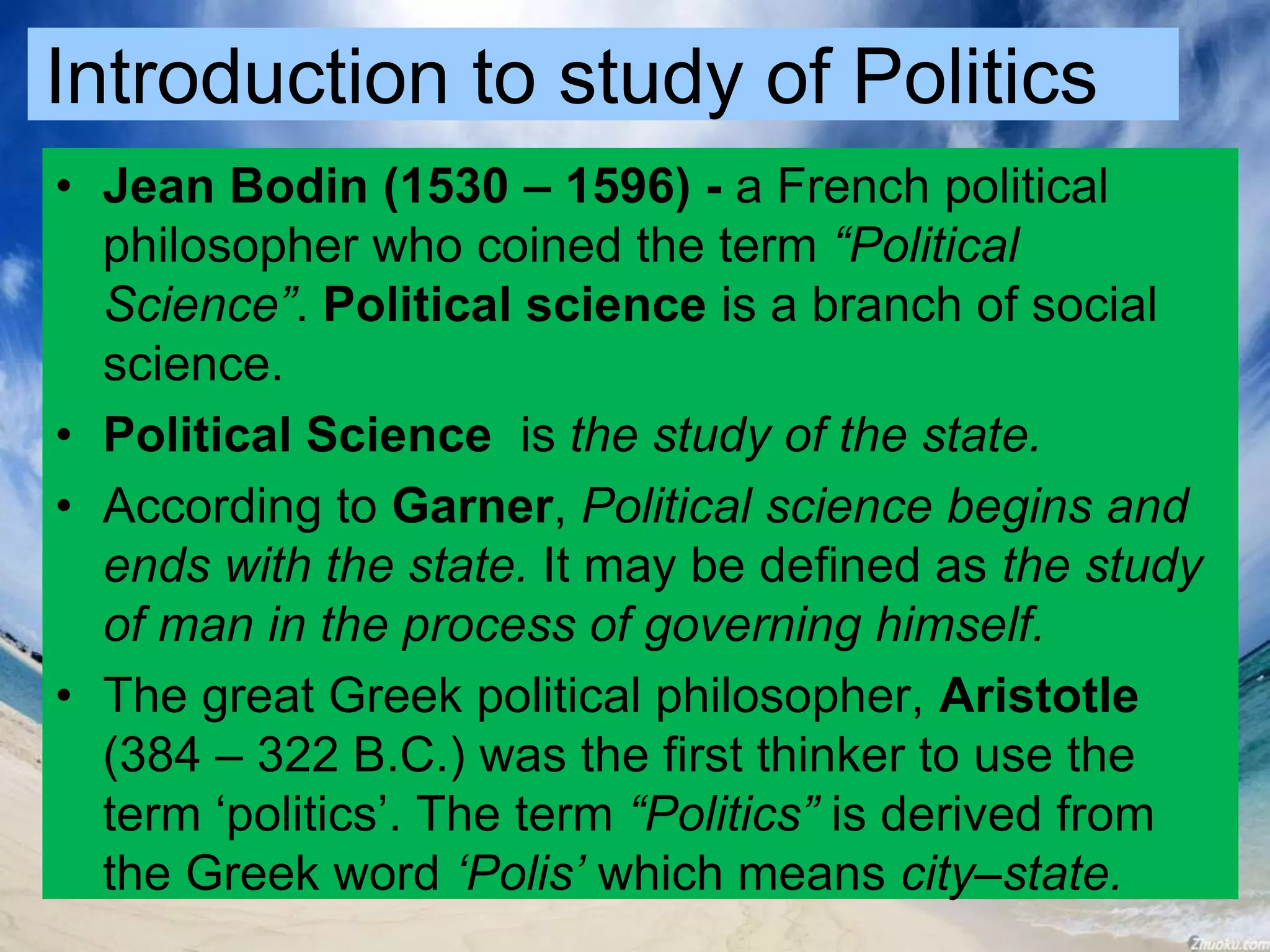 Lecture on Politics, Government and Constitution | PPT