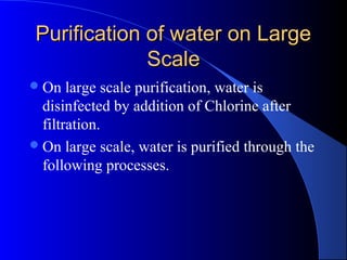 Lecture on purification of water by | PPT