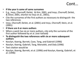 Reference - APA Style | PPT