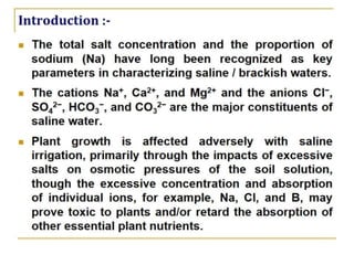 Saline Water | PPTX