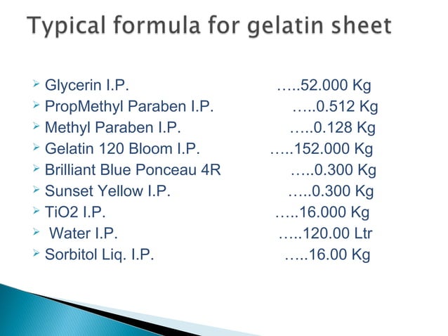 Soft Gelatin Capsules | PPT | Chemistry | Science