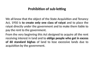 Lecture on Sub-letting (Land Law).222pptx | PPT