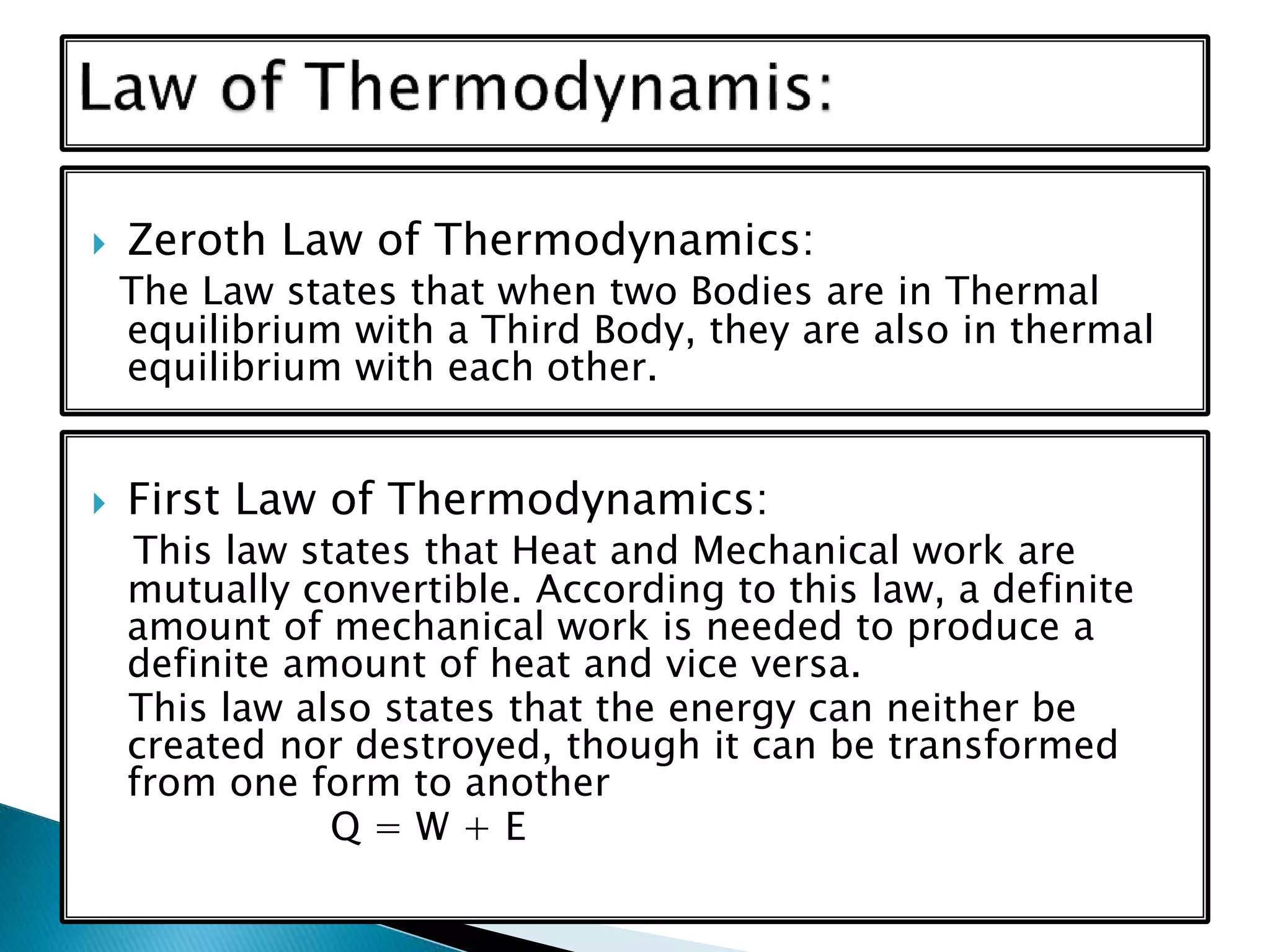 Lecture on thermodynamics | PPTX