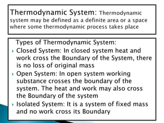 Lecture on thermodynamics | PPTX