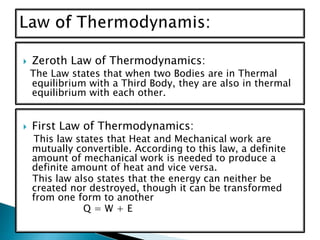 Lecture on thermodynamics | PPTX