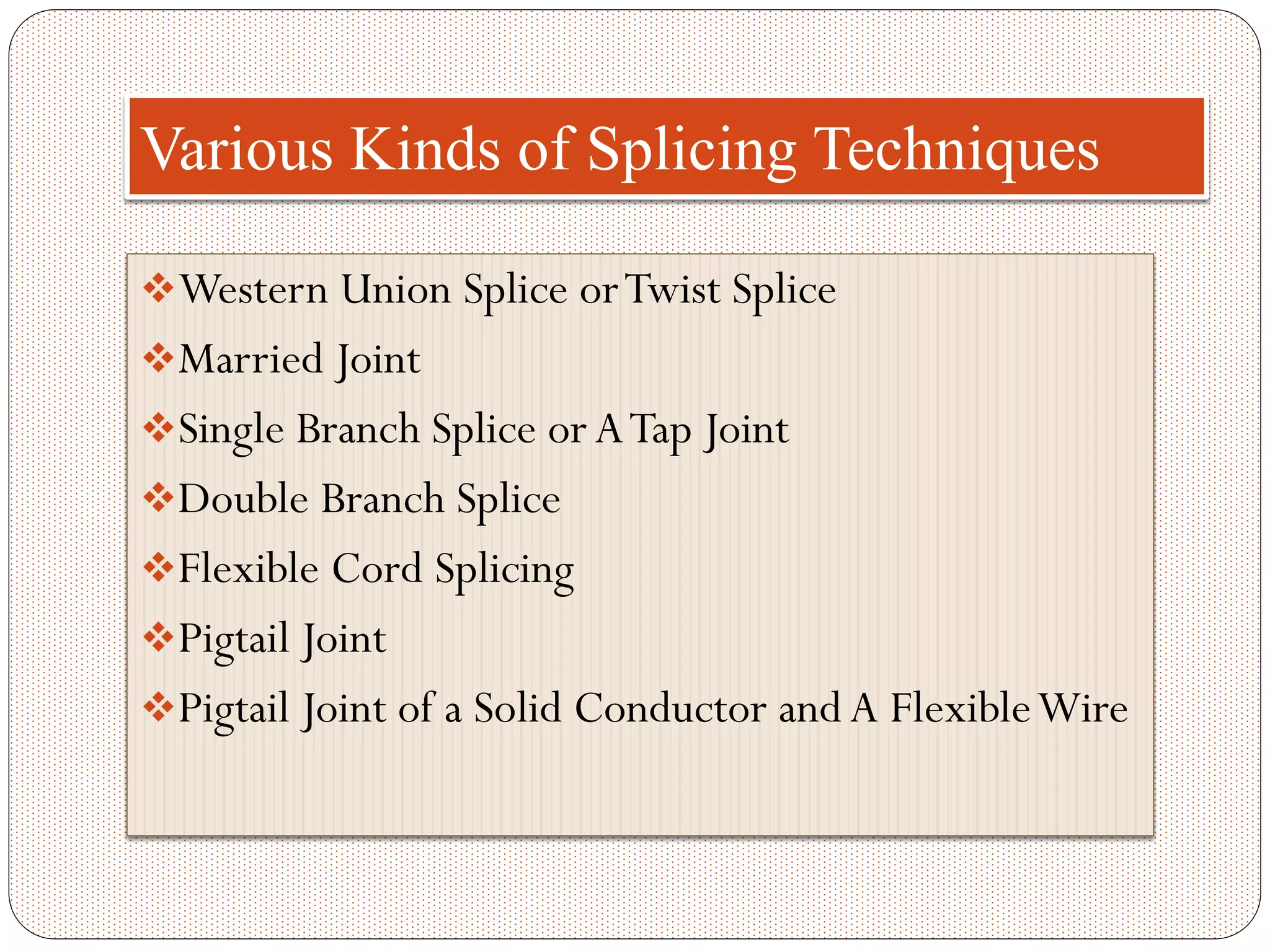 Lecture on wire splicing and termination | PDF