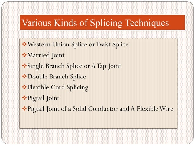 Lecture on wire splicing and termination | PDF | Home & Garden