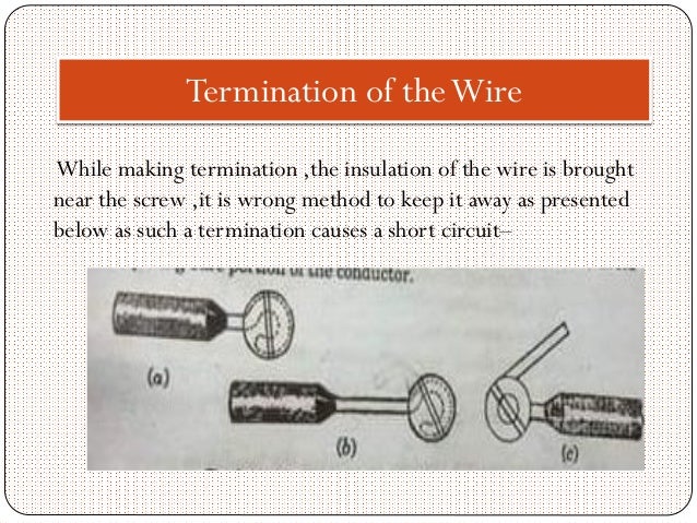 Lecture on wire splicing and termination