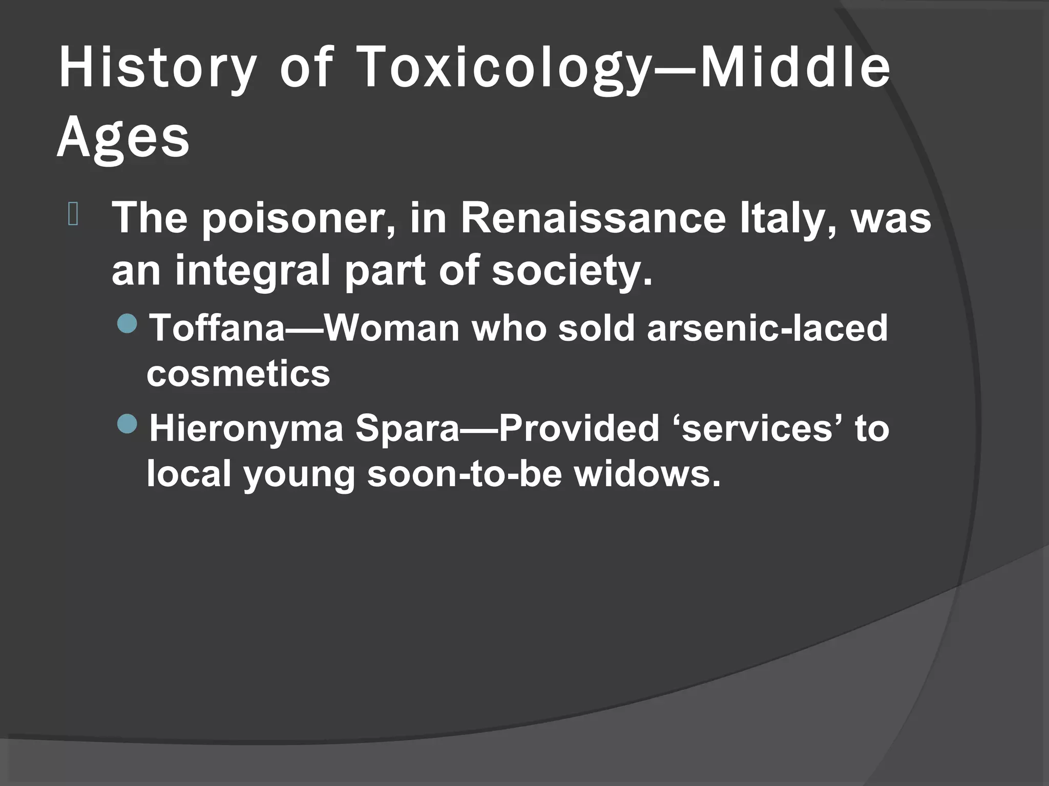 Toxicology-History | PPT