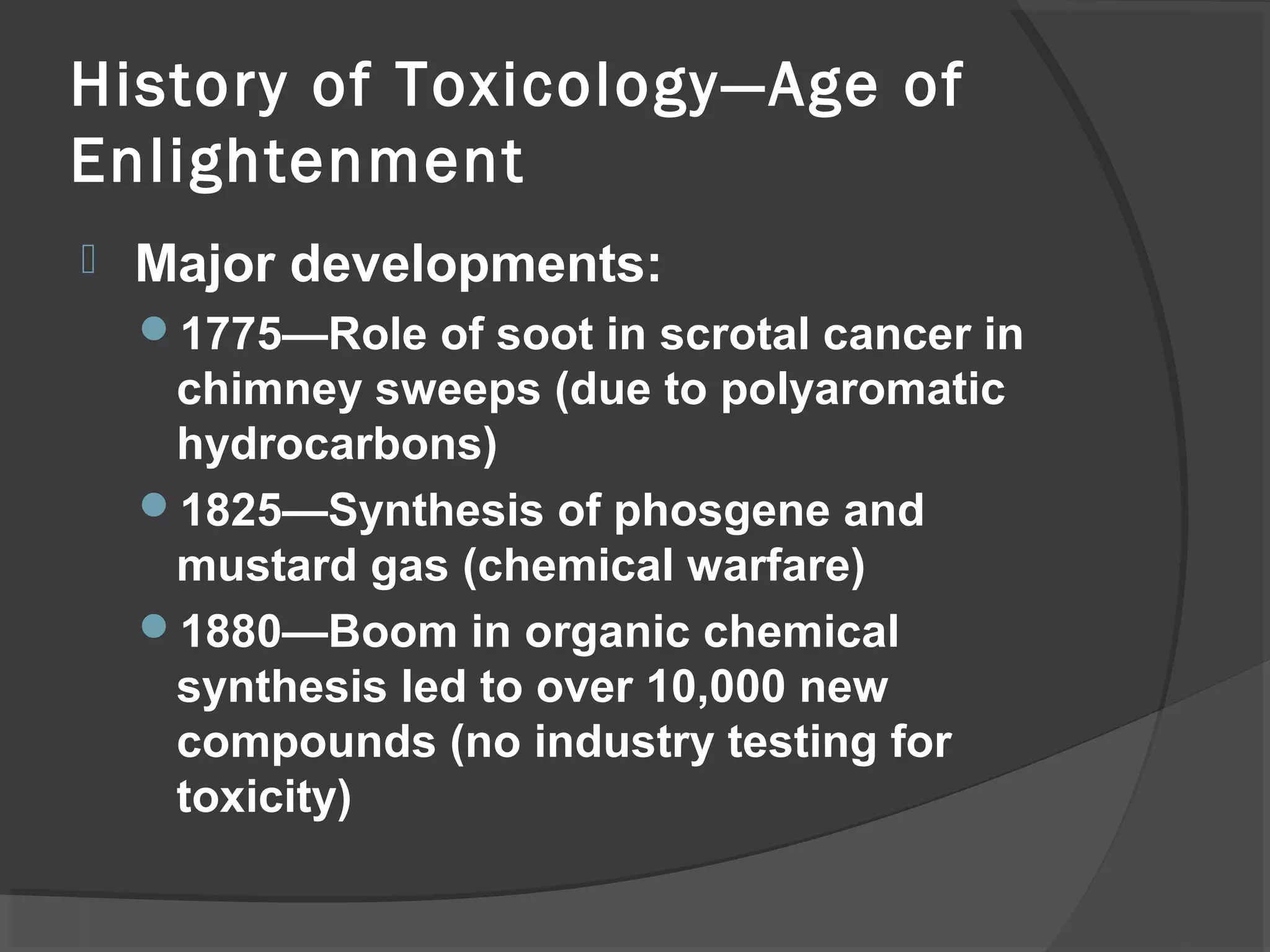 Toxicology-History | PPT