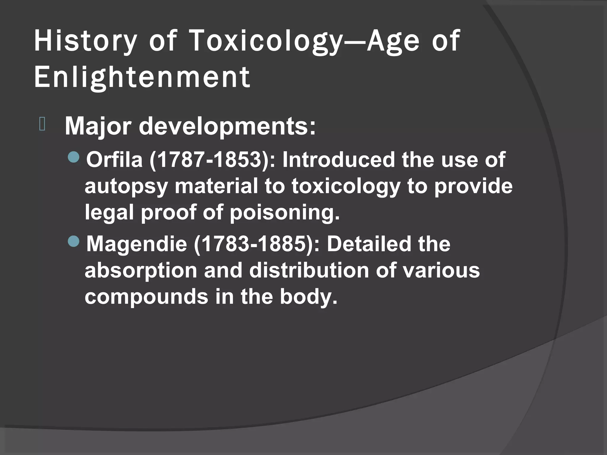 Toxicology-History | PPT