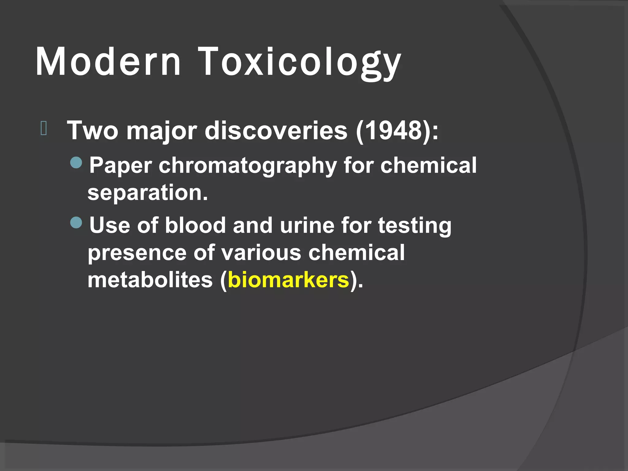 Toxicology-History | PPT
