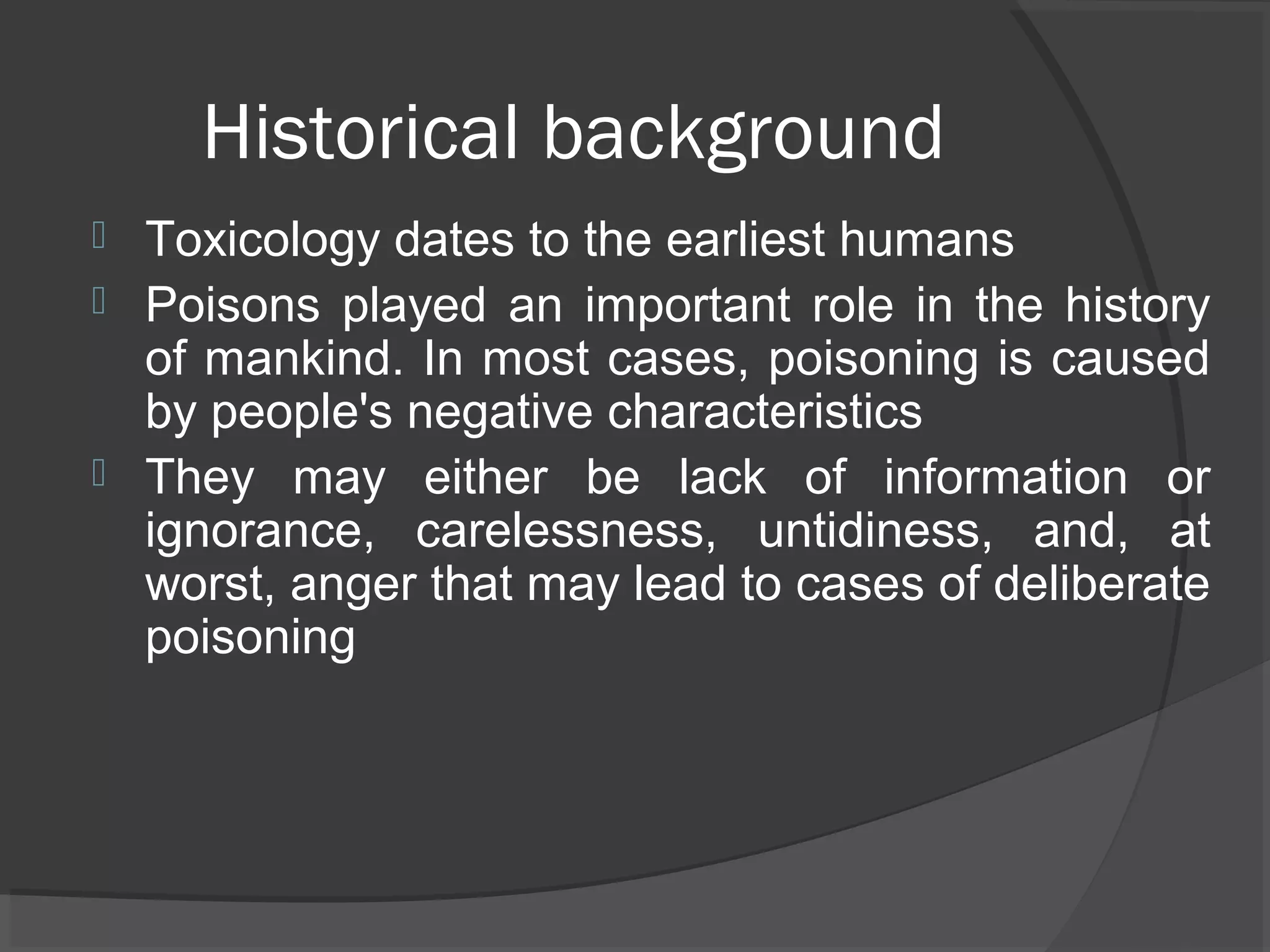 Toxicology-History | PPT