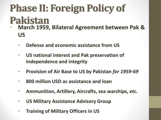 Pakistan Foreign Policy (Phase I & II) | PDF | Political Issues ...