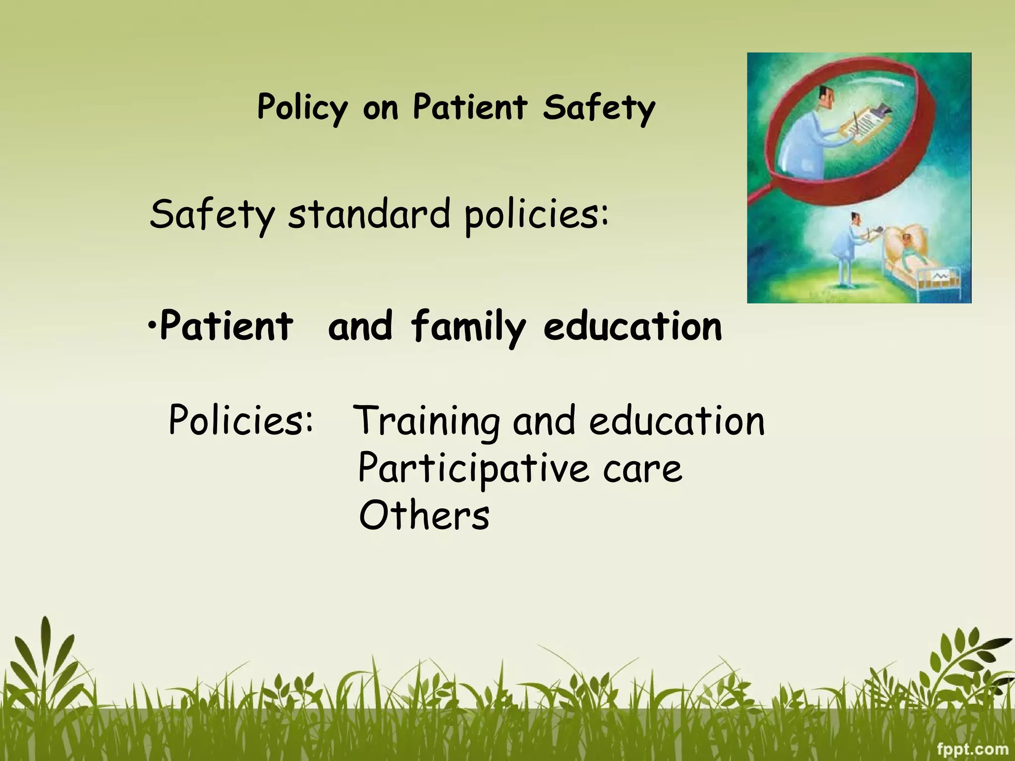 Lecture patient safety | PPT
