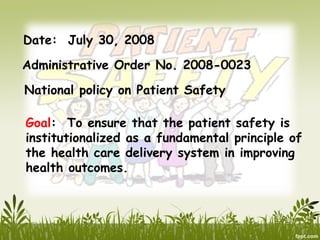 Lecture patient safety | PPT
