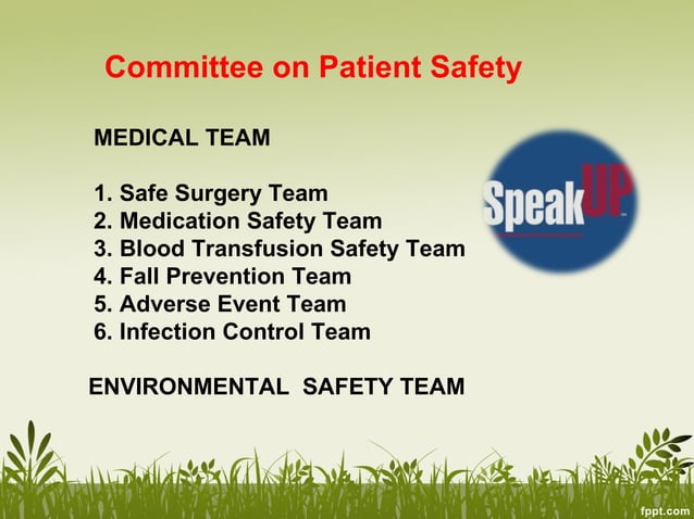 Lecture patient safety | PPT | Healthcare Industry | Industries