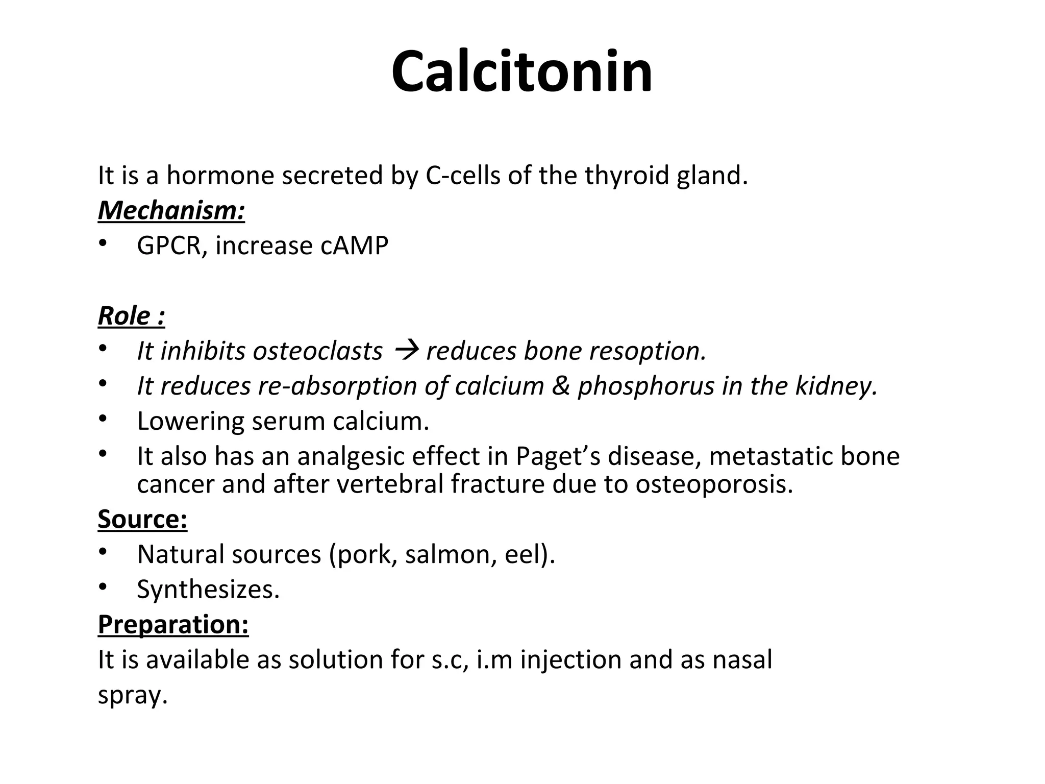 Lecture pharmacology of calcium metabolism | PPT