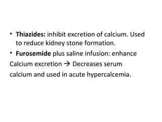 Lecture pharmacology of calcium metabolism | PPT