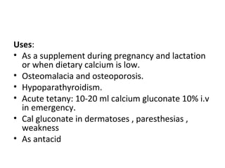 Lecture pharmacology of calcium metabolism | PPT