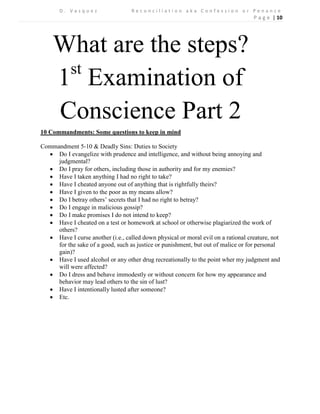 Lecture plan for Confession | PDF