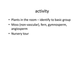Lecture plant classification morphology | PDF