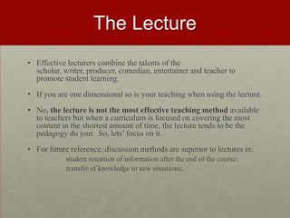 FCTE Lecture/PowerPoint Presentation | PPTX