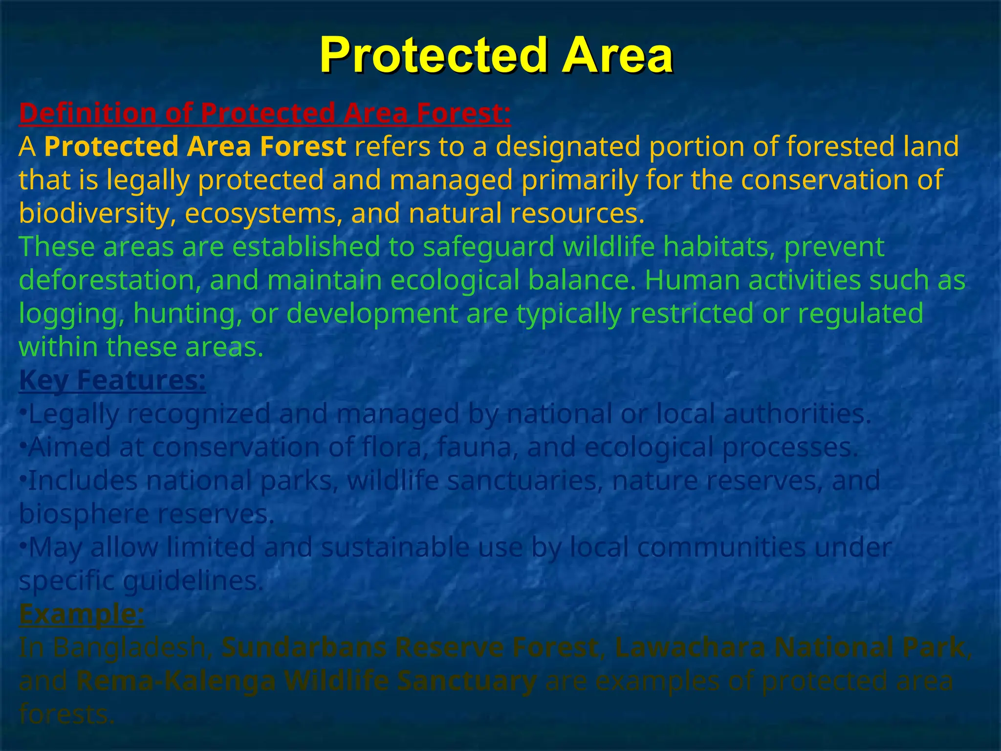 Forest Resources Of Bangladesh Lecture PPT | PPT