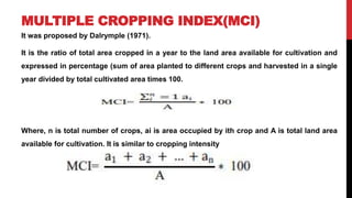 Evaluation of Cropping system | PPTX