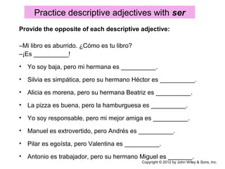 Powerpoint chapter 3: Así es mi familia | PPT