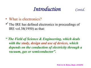 Basic Electronics with Animation and equations | PPT