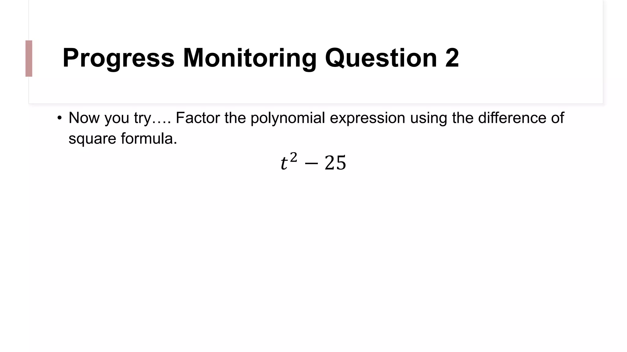 Factoring Polynomials to find its zeros | PPT
