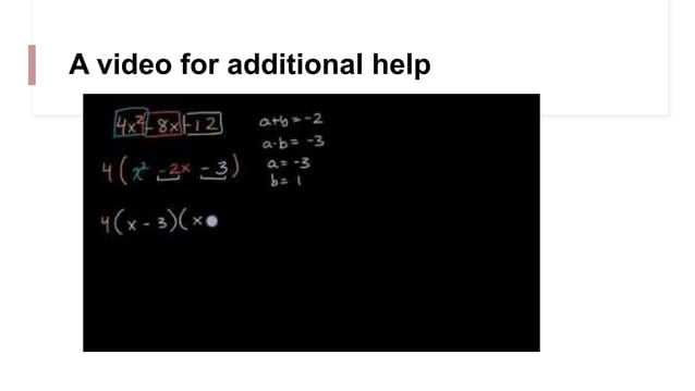 Factoring Polynomials to find its zeros | PPT