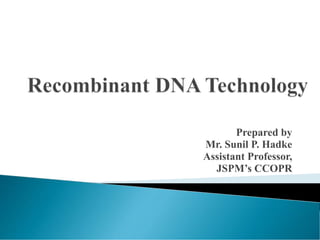 Lecture presentation on r dna technology | PPT