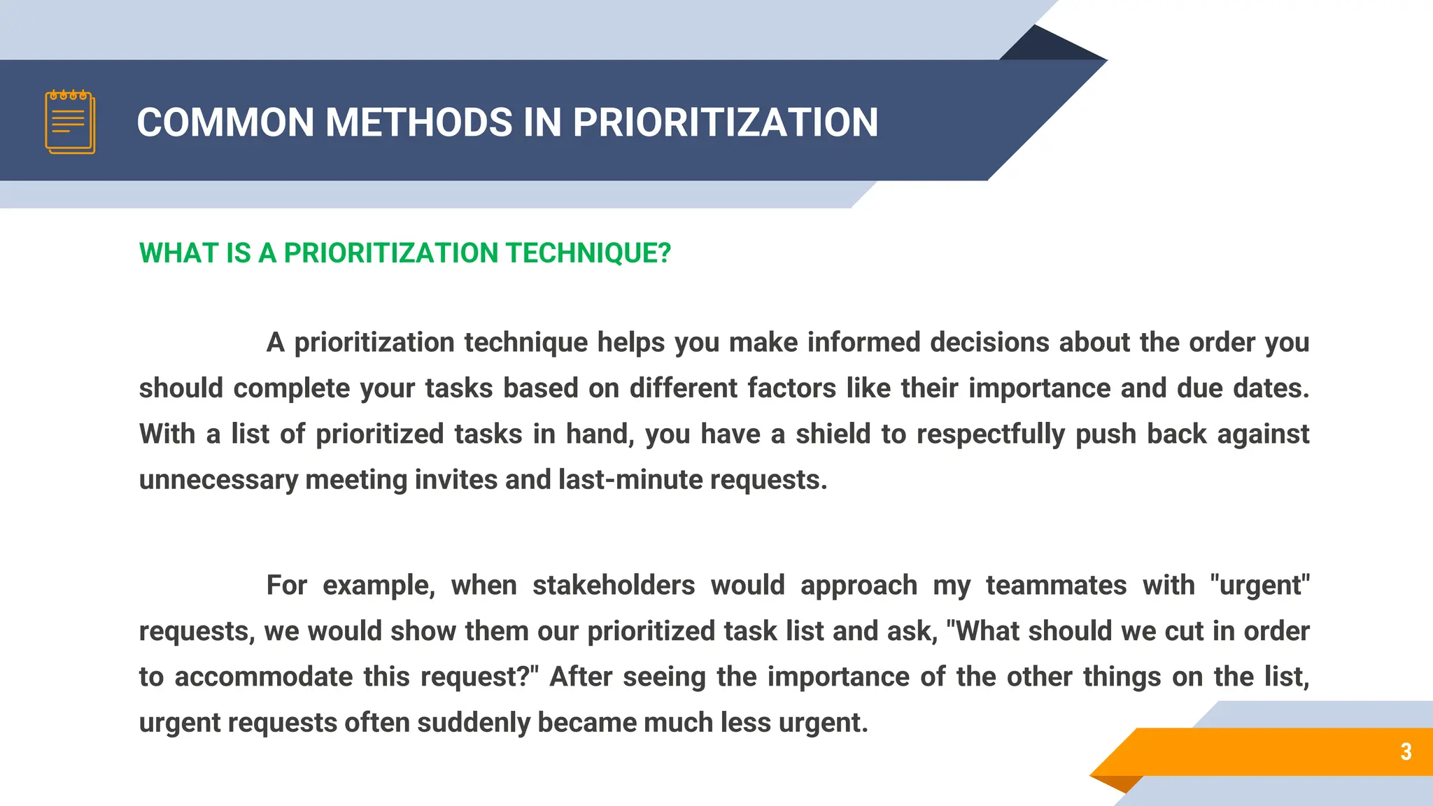 Lecture Modes of Project Prioritization. | PPTX