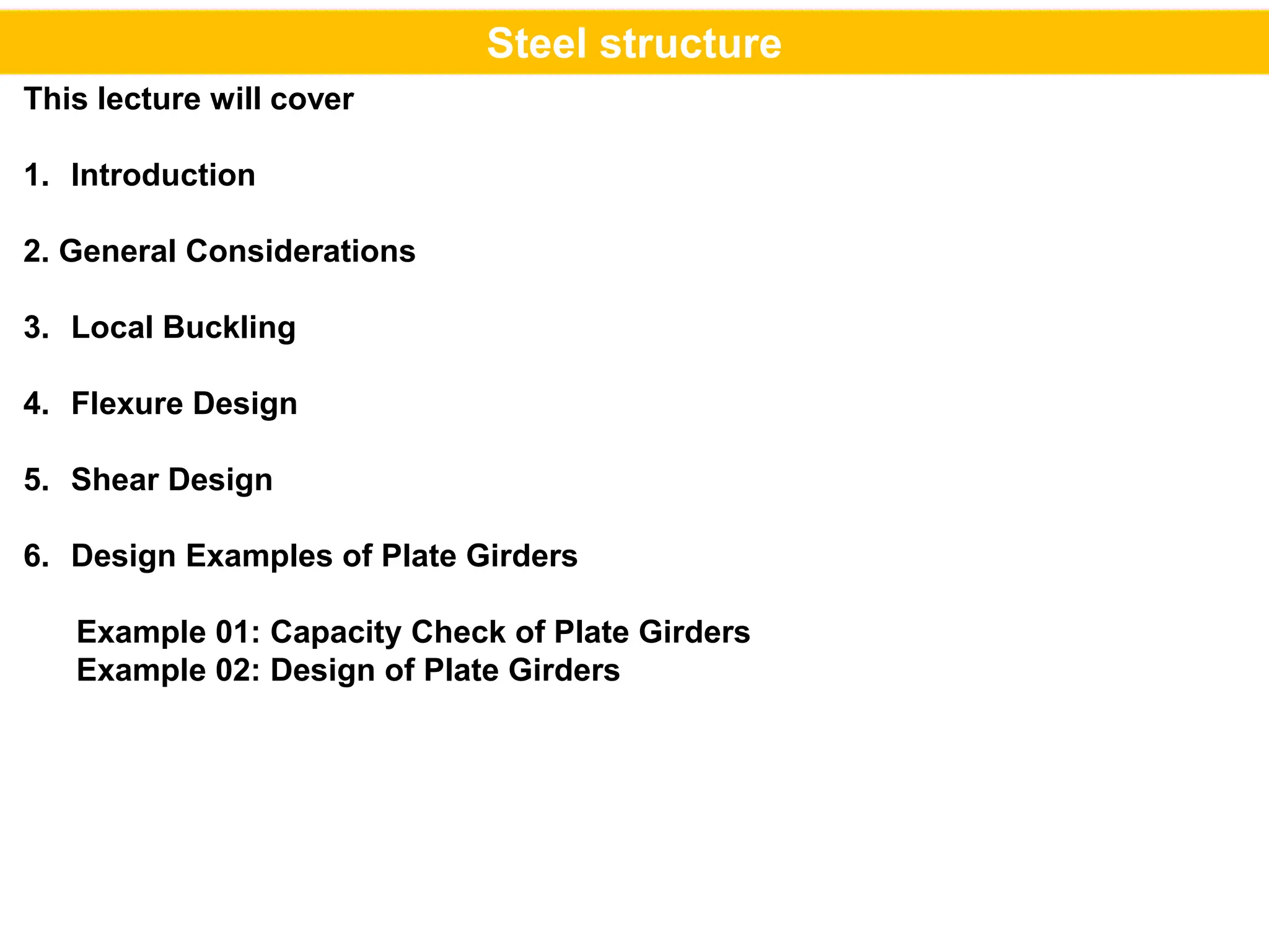Lecturer-10-Plate Girders Design Steps 2 | PPTX