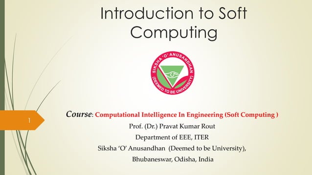 Introduction To Soft Computing Pdf Artificial Intelligence