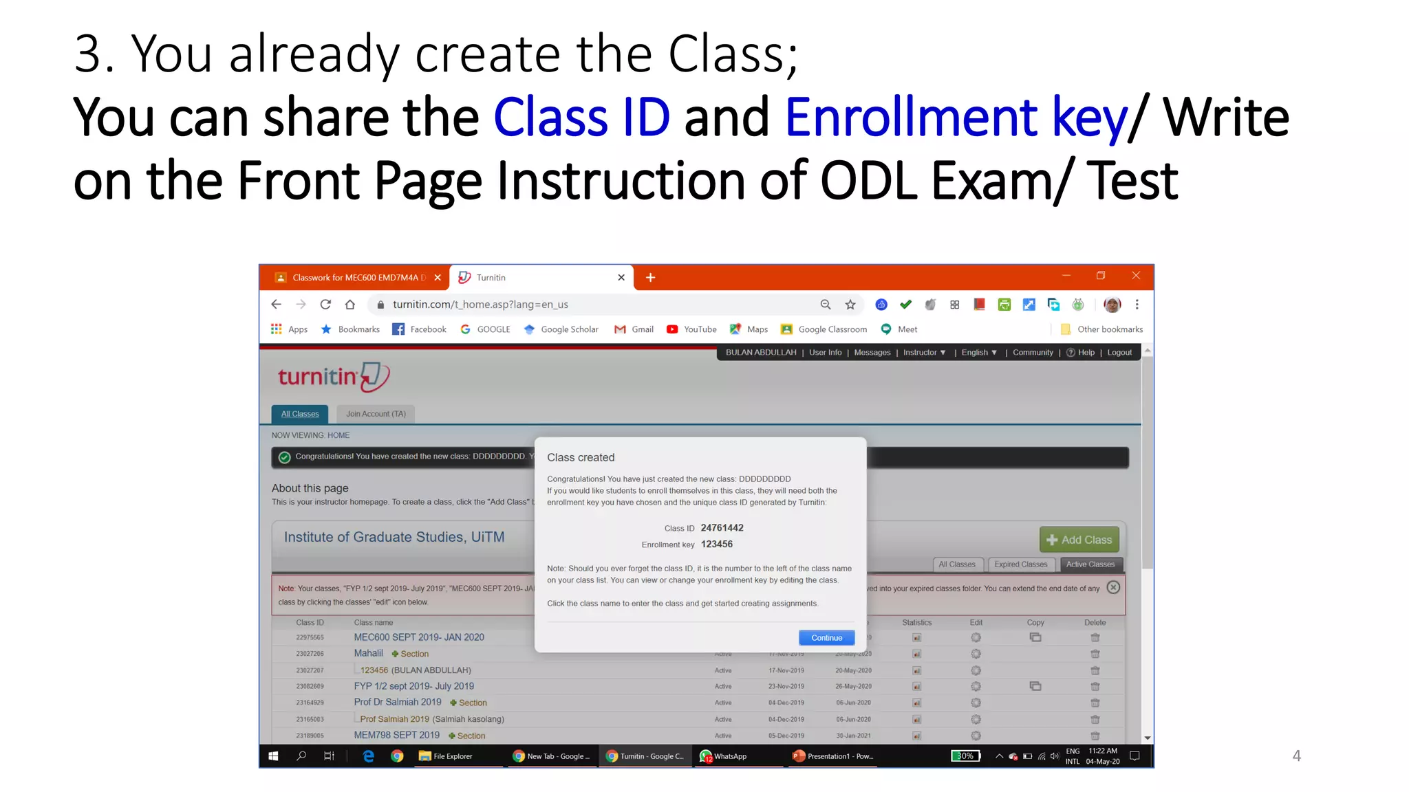 Lecturer How To Create Class Assignment Turnitin Pdf