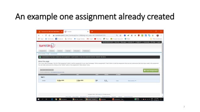 Lecturer How To Create Class And Assignment Turnitin Ppt