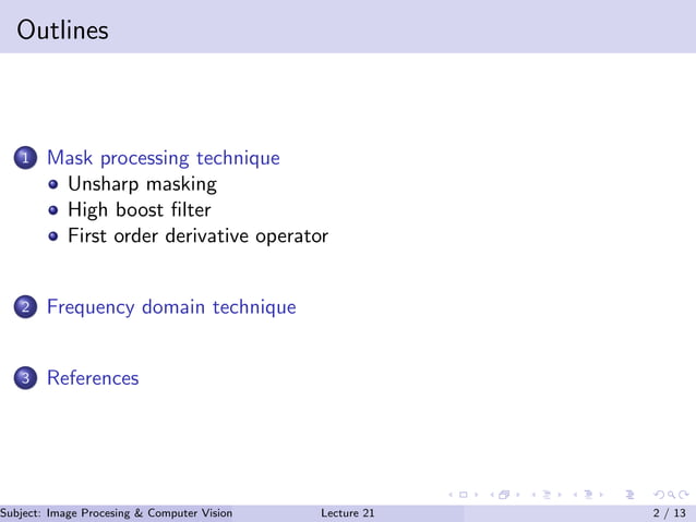 Frequency Domain Operation for Image Enhancement | PPT