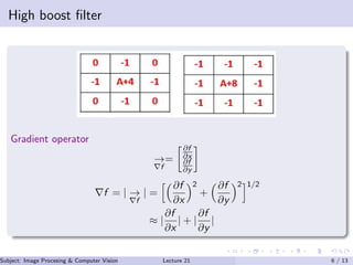 Frequency Domain Operation for Image Enhancement | PPT | Free Download