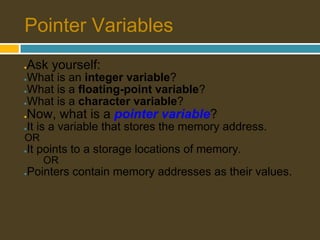 Lecturer23 pointersin c.ppt