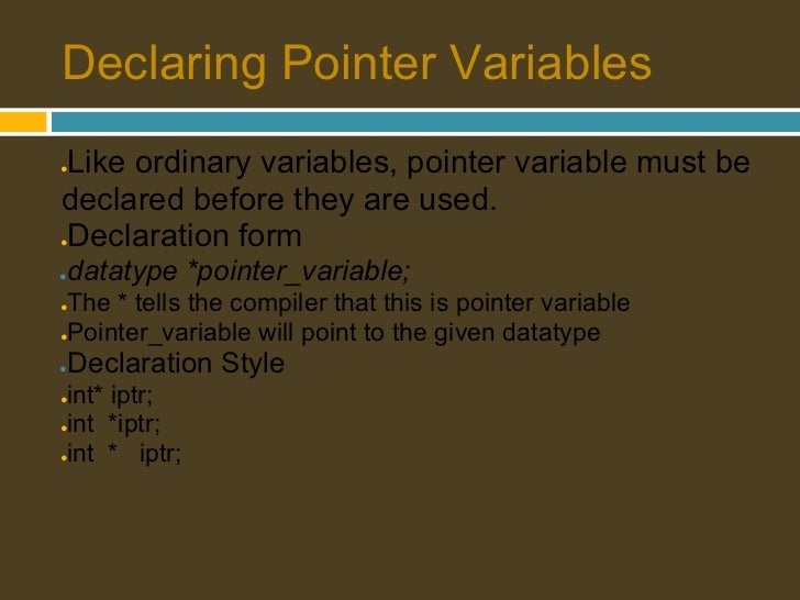 Lecturer23 pointersin c.ppt