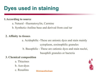 Lecturer 3. tissue staining | PPTX