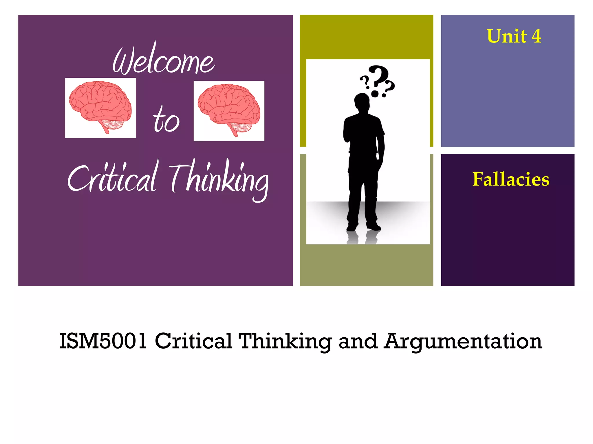 Lecturer 4 Fallacies | PPT