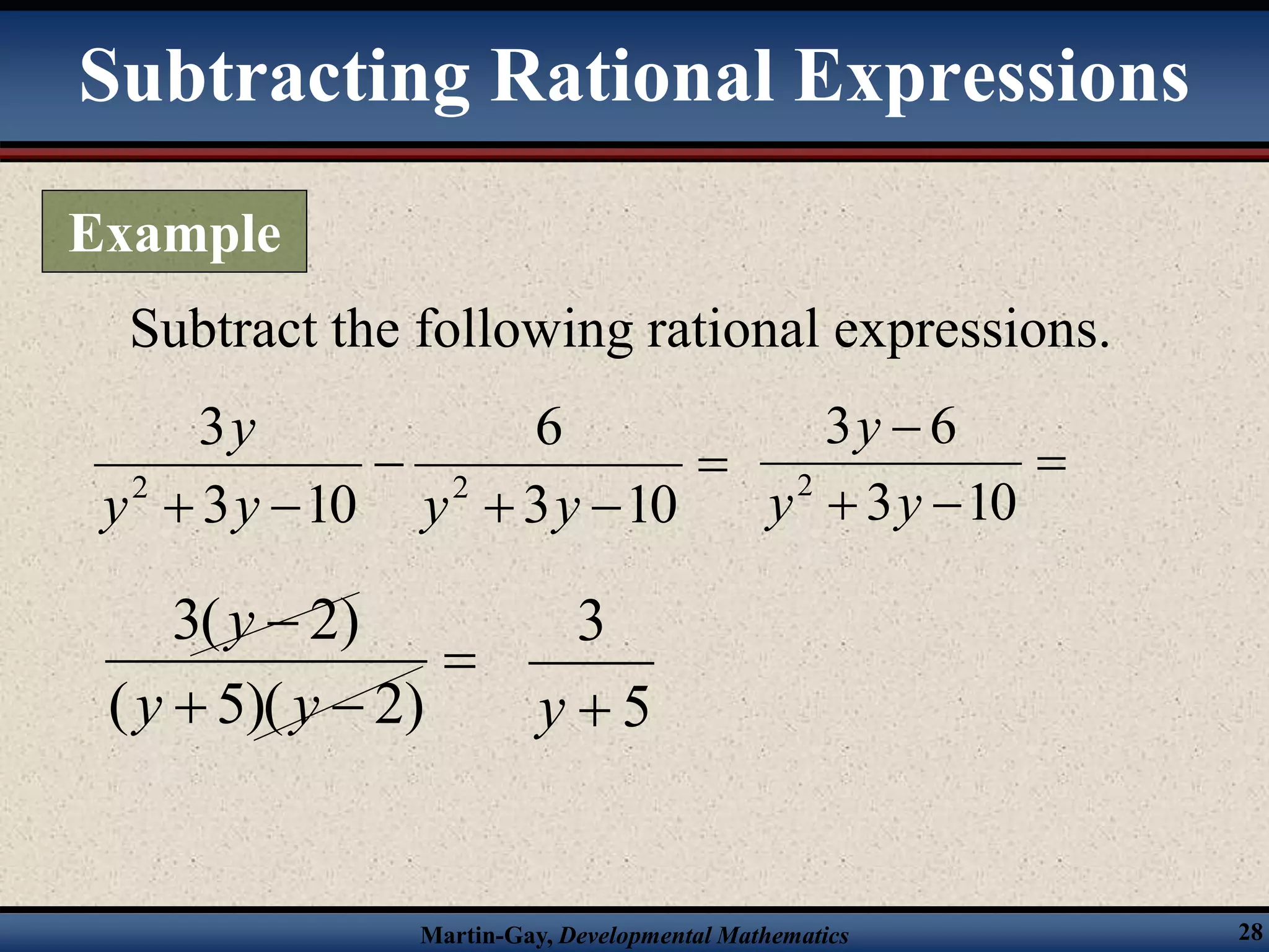Lecture rational expressions | PPTX
