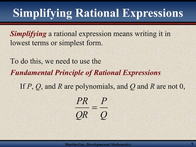 Lecture rational expressions | PPTX